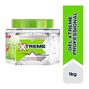 Wet Line Xtreme Professional Mexican Hair Styling Gel Clear Cap 35.27 oz / 1 kg with Aloe (directions and ingredients in Spanish)