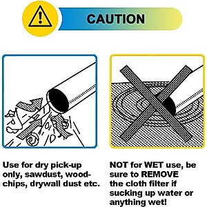 SpaceTent 5 Pack 19-1500 Blue Cloth Reusable Filters for Stanley 5 to 6 Gallon Wet/Dry Vacuums.