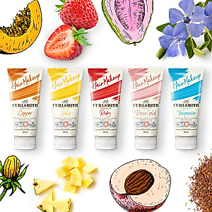 Curlsmith - Rainbow Hair Makeup Bundle - Vegan Temporary Hair Color & Styling Gel, 5 Colors (3 fl.oz x 5)