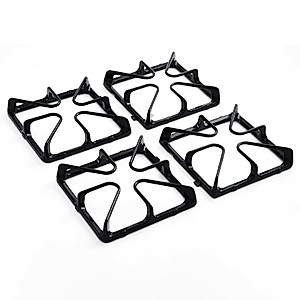 WB31K10034 Grate Replacement Parts For GE Burner Grate Stove Parts General Electric Gas Range Parts Stove Surface Top Grate Cast Iron Rack 4 Pack