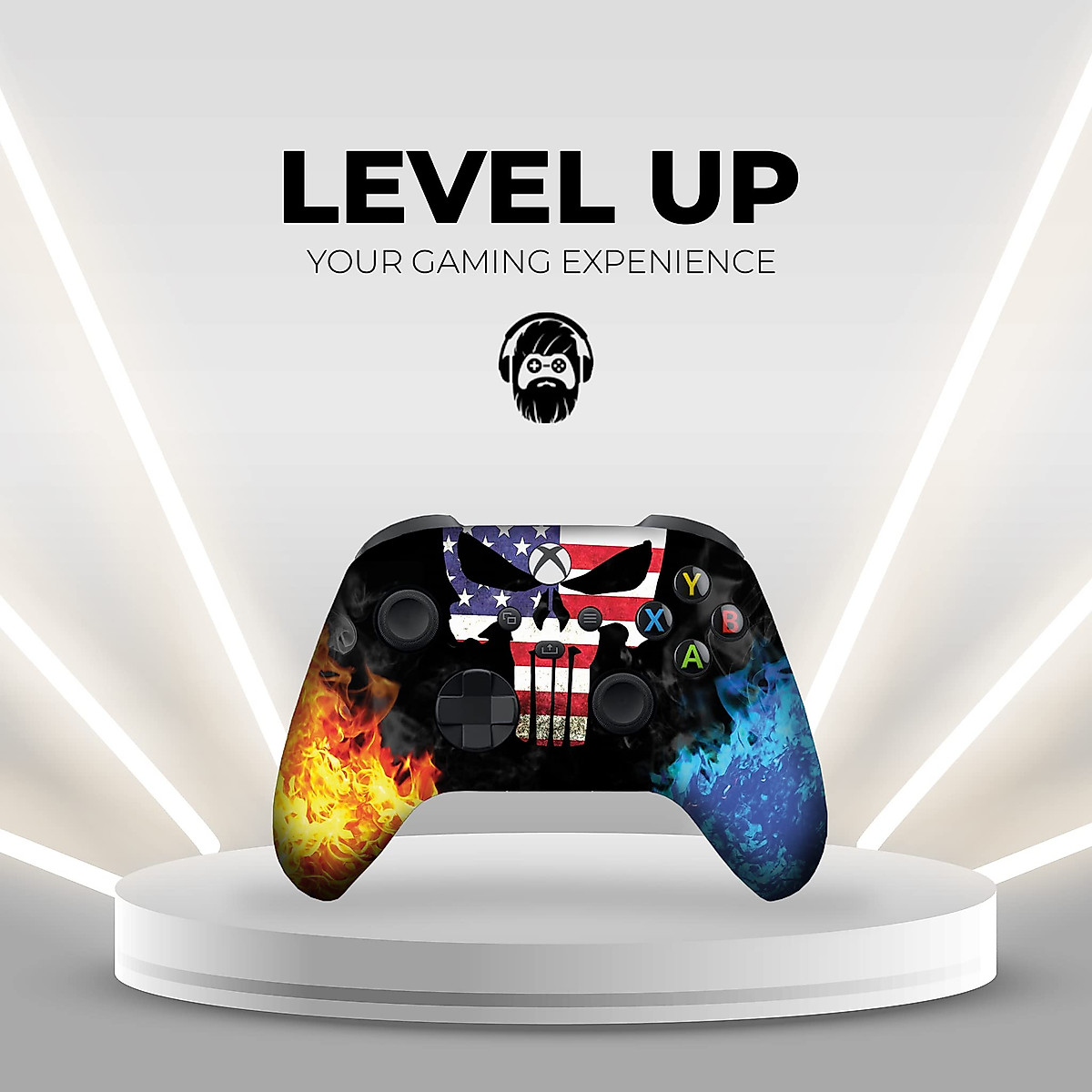DreamController Original X-box Wireless Controller Special Edition Customized Compatible with X-box One S/X-box Series X/S & Windows 10 Made with Advanced HydroDip Print Technology(Not Just a Skin)