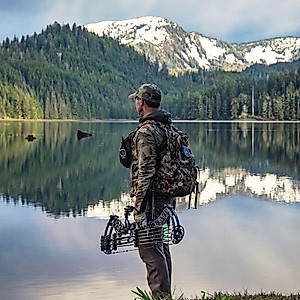 Archery Compound Bow and Arrow for Adults and Youth，Bowfishing and Hunting Bow Set, 320 fps,18"-30" Draw Length,35-70 Lbs Draw Weight, Package with Archery Hunting Equipment Black