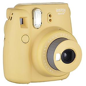Fujifilm Instax Mini 8+ (Honey) Instant Film Camera + Self Shot Mirror for Selfie Use - International Version