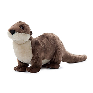 The Petting Zoo River Otter Stuffed Animal Running, Gifts for Kids, Wild Onez Zoo Animals, Running River Otter Plush Toy Running 18 inches