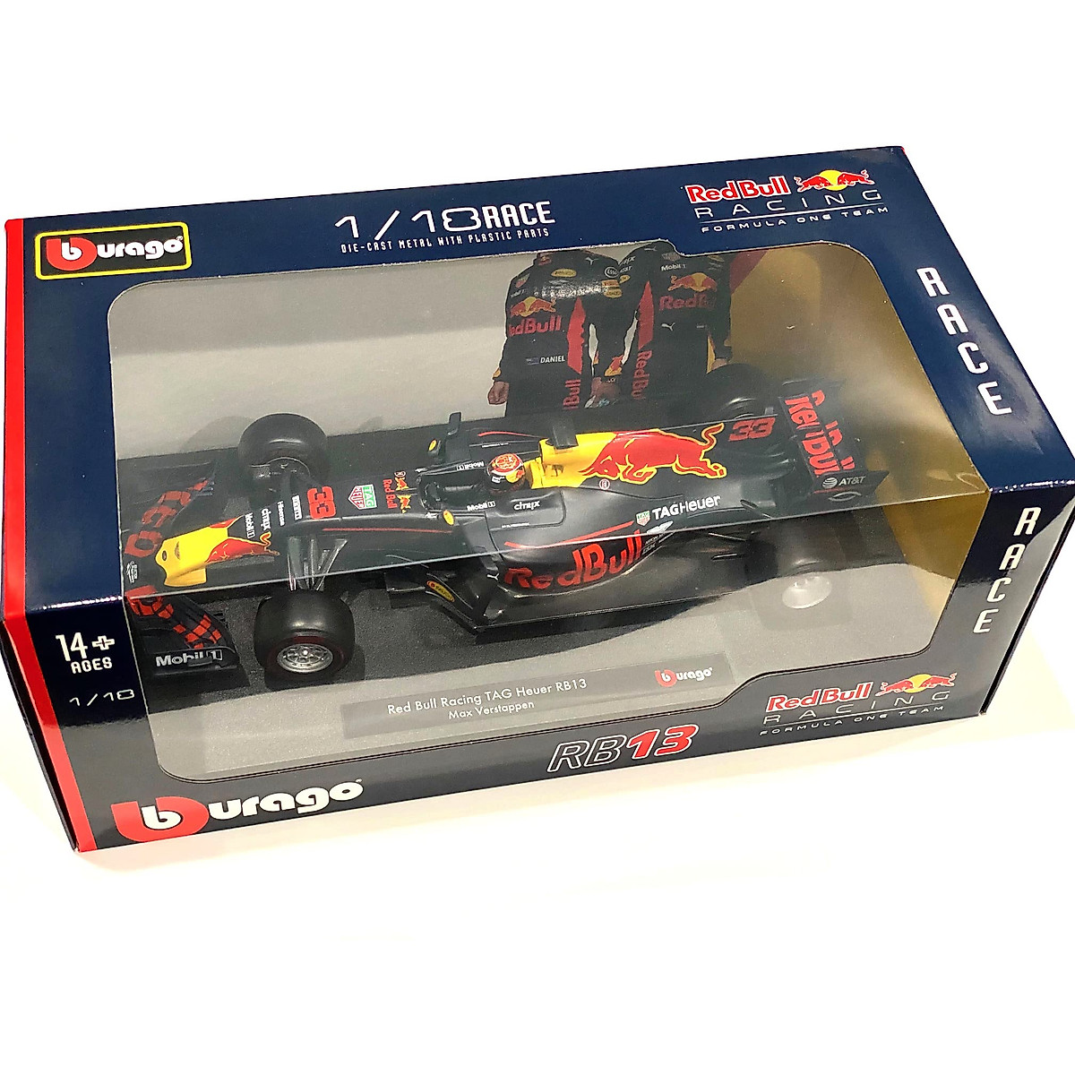 Renault RB13 Formula 1 #33 Max Verstappen 1/18 Diecast Model Car by Bburago 18002 MV