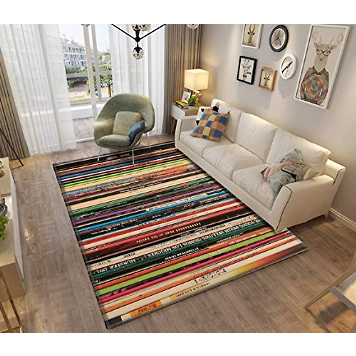 Classic Alternative Rock Records Area Rugs Non-Slip Floor Mat Doormats Home Runner Rug Carpet for Bedroom Indoor Outdoor Kids Play Mat Nursery Throw Rugs Yoga Mat
