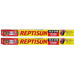 Zoo Med (2 Pack) ReptiSun T5 HO High Output 10.0 UVB Lamp 54W, 46"
