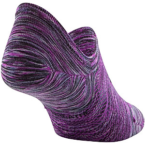 Under Armour Women's Breathe Lite Ultra Low Socks, Multipairs, Strobe Purple Assorted (3-Pairs), Medium