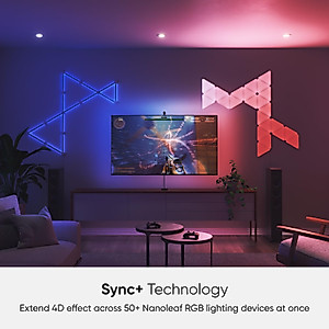 Nanoleaf 4D - TV Sync Camera and Smart Addressable Gradient Lightstrip Kit, Immersive TV LED Backlights, Bias Lighting for Home Theatre & Console Gaming (Up to 65" TVs and Monitors)