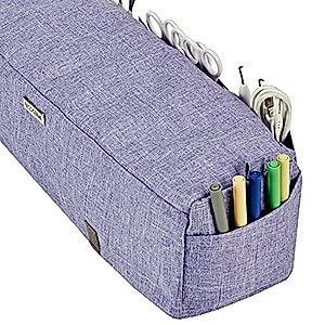 NICOGENA Dust Cover with 3 Back Pockets for Tool Set, Pens, Compatible for Cricut Maker, Explore Air 2 and Accessories, Purple