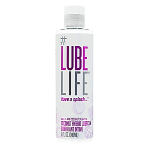 Lube Life Coconut Hybrid Lubricant, Water-Based & Coconut Oil Massage and Lube for Men, Women & Couples, 8 Fl Oz