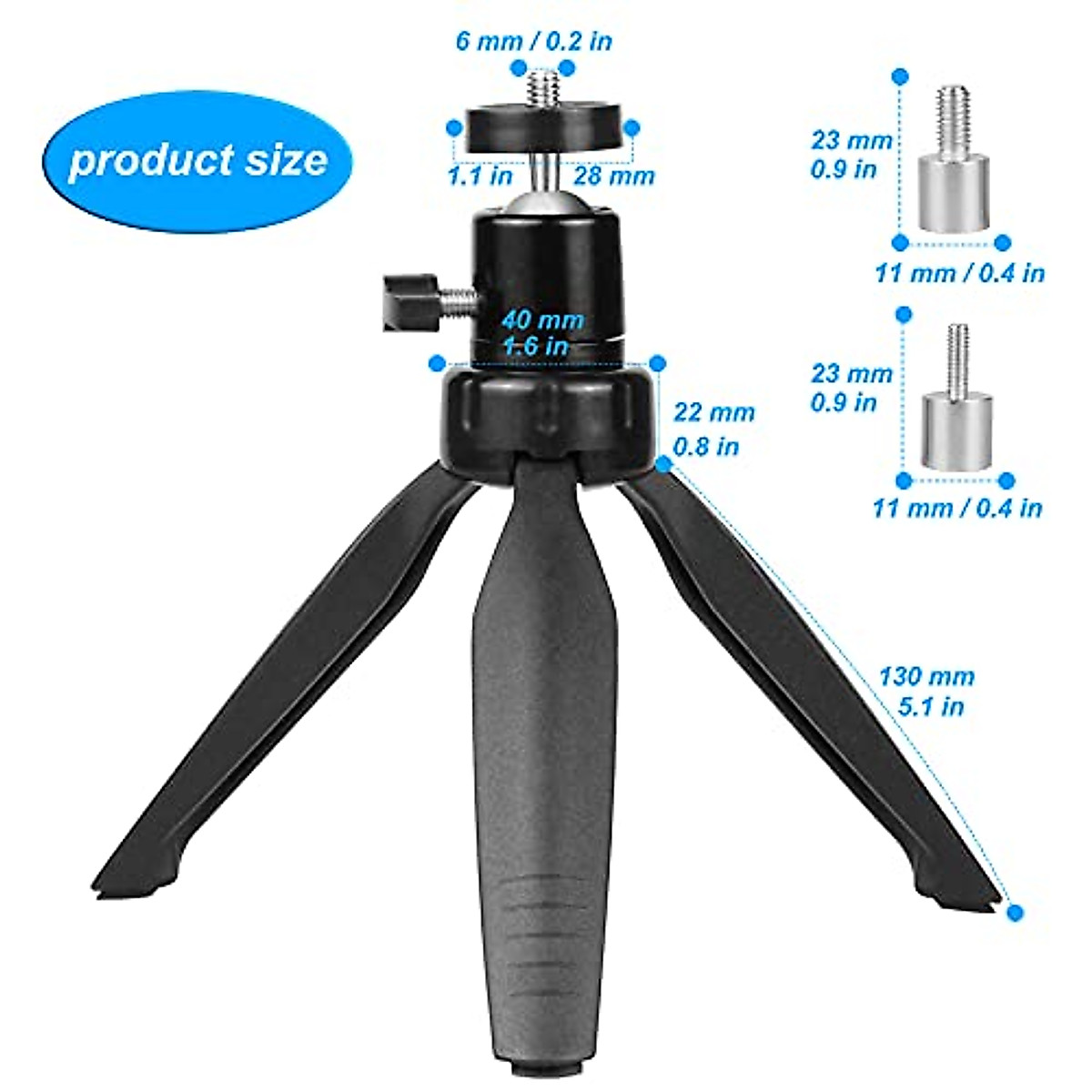 SoeKoa Mini Projector Tripod Mount Compatible with DR.J Upgrade, DBPOWER, Anker, AAXA Technologies, Artlii, LoongSon, APEMAN and Most Other Mini Projector