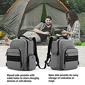 VEAGIA Tactical Travel Laptop Backpack For Men Large Heavy Duty Work Backpack Airline Approved Hiking Waterproof Bag