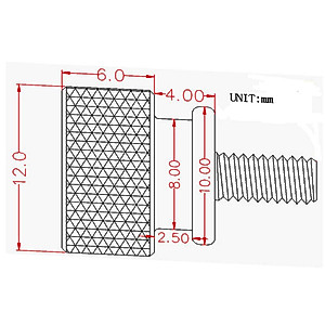 New Lon0167 Computer PC Featured Case Round Head reliable efficacy Knurled Thumb Screws Sky Blue 6#-32 4pcs(id:25d 91 47 06f)