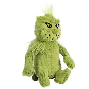 Aurora® Whimsical Dr. Seuss™ Shoulderkin™ Grinch Stuffed Animal - Magical Storytelling - Officially Licensed - Green 7 Inches