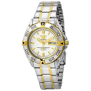 SEIKO 5 Sports Automatic White Dial Men's Watch SNZB24J1