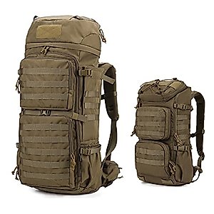 Mardingtop 28L+75L Molle Hiking Tactical Backpack Khaki