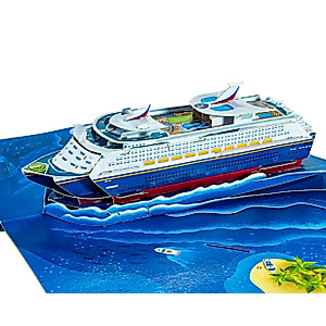 WOWPAPERART 3D Pop Up Greeting Card - Blank Inside for Personalized Messages, Multicolor, 5 x 7 Inches, Folded Flat, Great for Birthdays, Christmas, Love, Thank You, and More