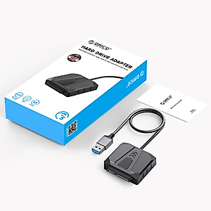 ORICO 2.5'' Hard Drive Enclosure SATA to USB3.0 Cable, Hard Drive Adapter Converter for 2.5 Inch SSD & HDD Data Transfer, Support UASP(S2-3A-05)