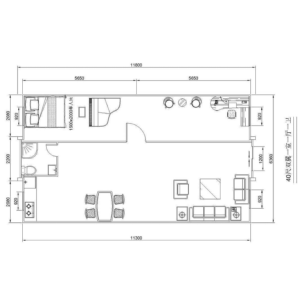 40 ft Modern 2024 Luxury Prefab Villa, Insulated Portable Expandable Container 1 Bedroom. Mobile Tiny Home with Free Electric Water Heater Tiny Backyard House, Movable, Foldable, and Expandable