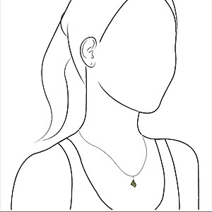 Starborn Natural 12-15 cts Moldavite Sterling Silver Pendant