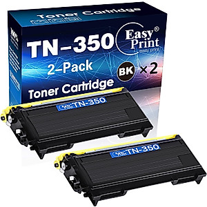 EASYPRINT (2-Pack of Black) Compatible TN-350 Toner Cartridge Replacement for TN350 Used for IntelliFax-2820 2920 MFC-7220 MFC-7420 MFC-7820N Printer