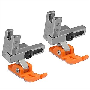 YEQIN 2Pcs Plastic Universal Presser Foot #T3 Three-in-One Multifunctional Presser Foot Adjustable Left and Right Unilateral Presser Foot for Flat Car Sewing Machine