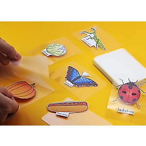 ONLYKXY 2.5x3.7-Inches Transparent Universal Thermal Laminating Sheets Pouches Premium Films for Laminator Machine - Photo Paper Files Card Picture Safe for Office 100Pcs