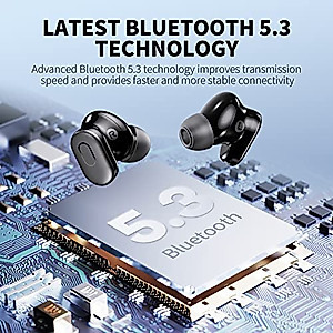 PSIER Wireless Earbuds Active Noise Cancelling Bluetooth 5.3 Earbuds with 4 Mics Clear Calls, 30H Playtime Deep Bass True Wireless Earbuds with Transparency Mode Bluetooth Headphones for Working
