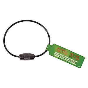 Ergodyne Squids 3708 Wire Cable Loop Tool Tethering Attachment, Screw Gate Opening, Weight Rating 3lbs, 6-Pack