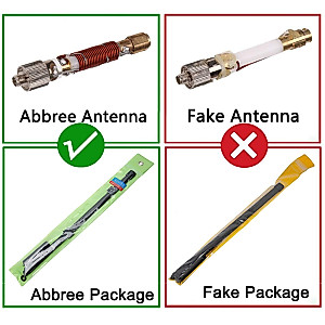 ABBREE Tactical Antenna SMA-Female Dual Band 144/430Mhz Foldable Compatible with Coaxial Cable Compatible with UV-5R UV-82HP BF-F8HP GT-3TP Ham Two Way Radio (18.8 Inch)