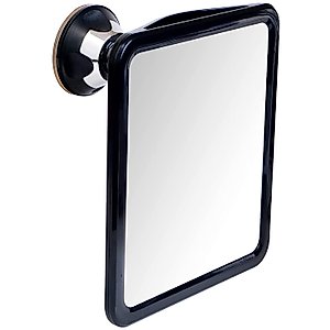 MIRRORVANA Fogless Shower Mirror for Shaving with Upgraded Suction, Dual Anti Fog Design, Shatterproof Surface & 360° Swivel, 8" x 7"