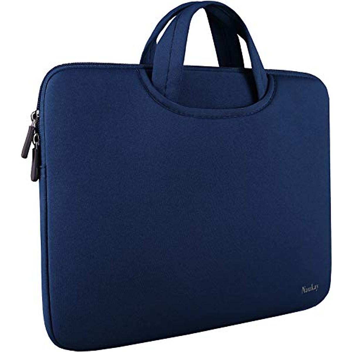 Laptop Bag 15.6 Inch,Durable Slim Briefcase Handle Bag & with Two Extra Pockets,Notebook Computer Protective Case for Computer Notebook Ultrabook,Collapsible Carrying Handles (Dark blue)