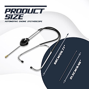 WINUERK Mechanic Stethoscope, Automotive Engine Diagnostic Sensitive Hearing Tool, Automotive Stethoscope Kit, Car Stethoscope Automotive Engine Diagnostic Tool for Cars, Trucks and Motorcycles