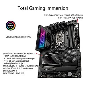 ASUS ROG Maximus Z790 Hero (WiFi 6E) LGA 1700(Intel®13th&12th Gen) ATX Gaming Motherboard(PCIe 5.0,DDR5,20+1power Stages,2.5Gb LAN, Bluetooth V5.2,2X Thunderbolt 4 Ports,5xM.2, Thunderbolt™ 4/USB4)