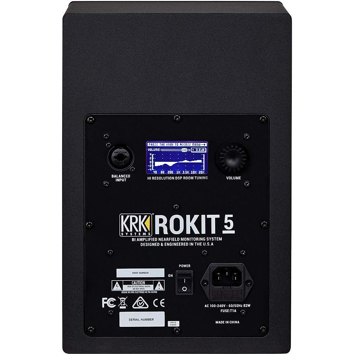 KRK ROKIT 5 G4 5" 2-Way Studio Monitor (Pair) Bundle with Mackie Big Knob Monitor Controller, 2x Pads 2x TRS-XLR Cable