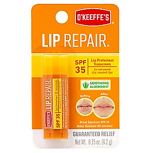 O'Keeffe's Lip Repair SPF 35 Lip Balm, (Pack of 2)