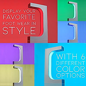 Zinco Floating Shoe Display - Levitating Shoe Display - Floating Sneaker Display - 6 LED Colors - Shoe Floating Display - Floating Shoe - Magnetic Shoe Display - Levitation Display 360 Rotation