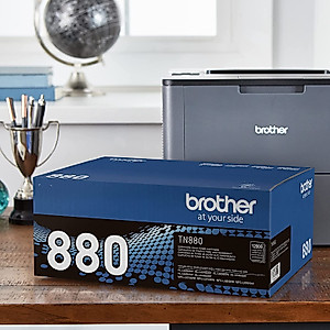 Brother Genuine TN-880 (TN880) Super High Yield Black Laser Toner -Cartridge 2-Pack