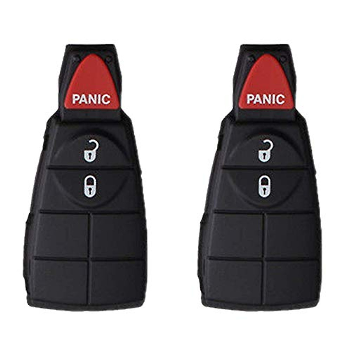 KAWIHEN Keyless Entry Remote Key Fob Skin Replacement for Chrysler Town AND Country Dodge Durango Grand Caravan Journey Ram 1500 2500 3500 Jeep Grand Cherokee GQ4-53T M3N5WY783X IYZ-C01C