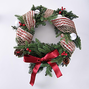 CSZD RIBBON 2.5inch Wide 10 Yards Wired Gift Wrapping Ribbon Black White Stripe Wired Ribbon for Gift Wrapping Crafts DIY Christmas Tree Decor, Wreaths, Bows Farmhouse (Black)