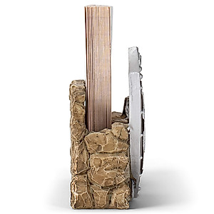 Lighthouse Christian Products Be Strong in The Word Trench Warfare 3.5 x 4.5 Cast Stone Scripture Card Holder