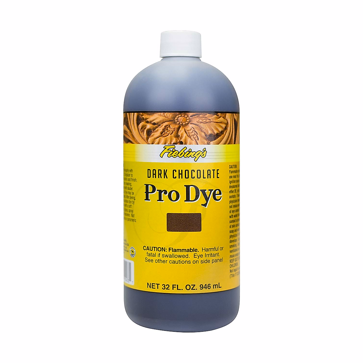 Fiebing's - Pro Dye 32 Oz Dark Chocolate - Professional Oil Dye for Dyeing Leather
