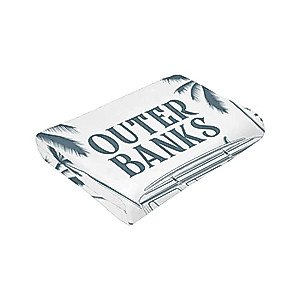 Mapsorting Blankets Pogue Life Outer Banks North Carolina Super Soft Comfy Lightweight Bedding for Couch Dorm Travel
