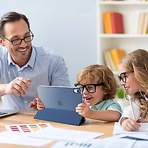 ProCase for iPad 10th Generation Case 10.9 Inch 2022, Slim Stand Protective 10th Gen iPad Case with Translucent Hard Back, Smart Cover iPad 10 Case, Support Touch ID, Auto Wake/Sleep -Navy