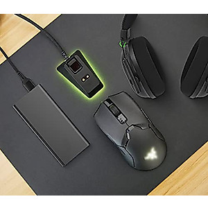 Braided USB Fast Charger Cord Fits for Razer Viper Ultimate/Naga Pro 20000 DPI/DeathAdder V2 pro/Razer Basilisk Gaming Mice,4.9Ft Charging Cord for Razer Wireless Gaming Mouse Charging Dock