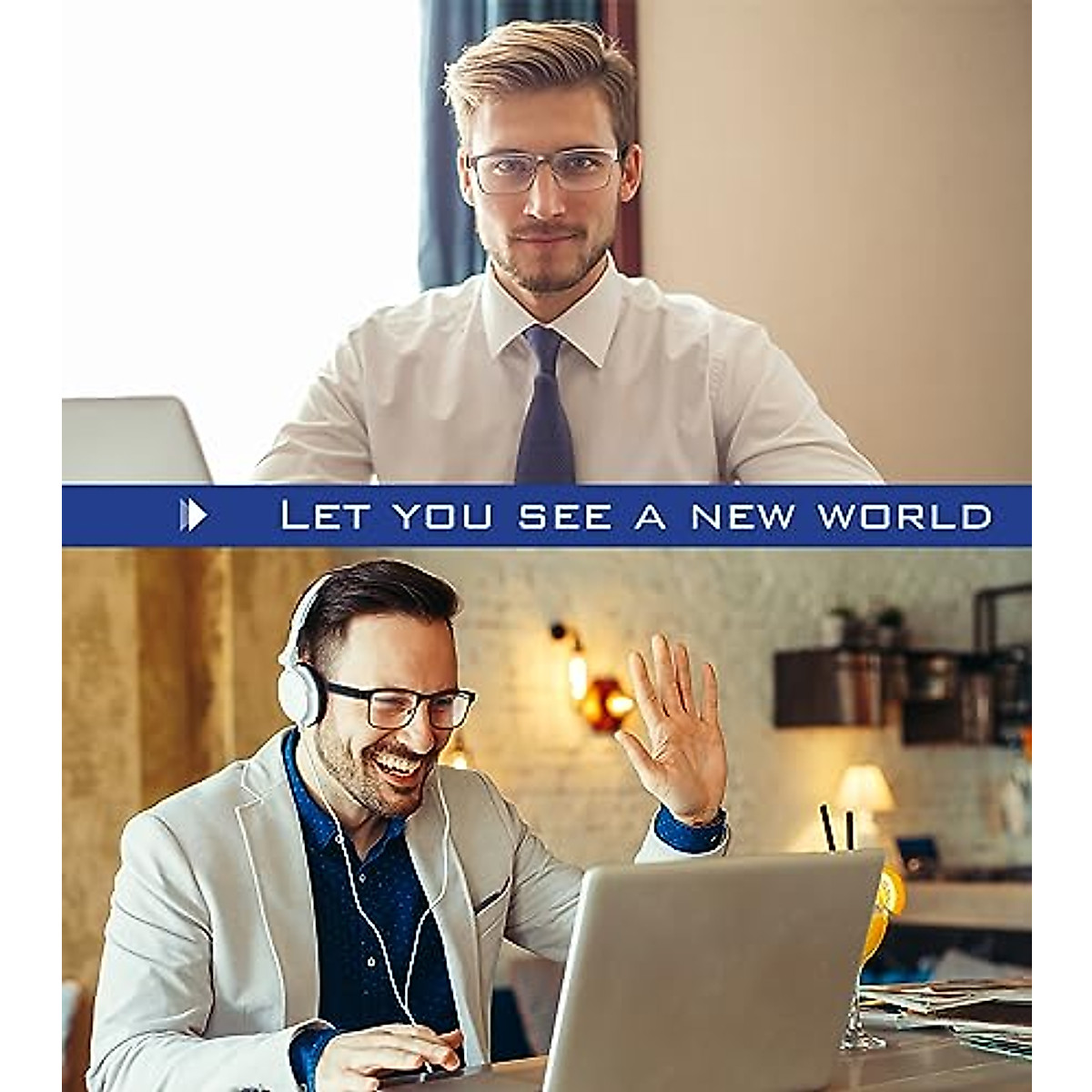 KISDATE OPTICS 4 Pack Reading Glasses Blue Light Blocking Men,Stylish Computer Readers Anti UV/Eyestrain Durable Metal Frame Spring Hinge Quality Eyeglasses Exquisite Leather Case (Mix Color +1.50)