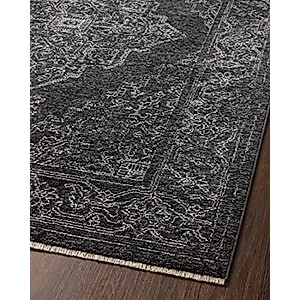 Loloi II Vance Collection Charcoal/Dove 2'-3" x 3'-10" Accent Rug