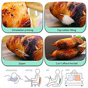 3D Chicken Leg&Chicken Wing Pillow Plush Toy,20cm Pillow Soft Lumbar Back Cushion Pillow Cushion Soft Throw Pillow for Home Decor Throw Pillow Photography Background Background,Pillow Sofa Back