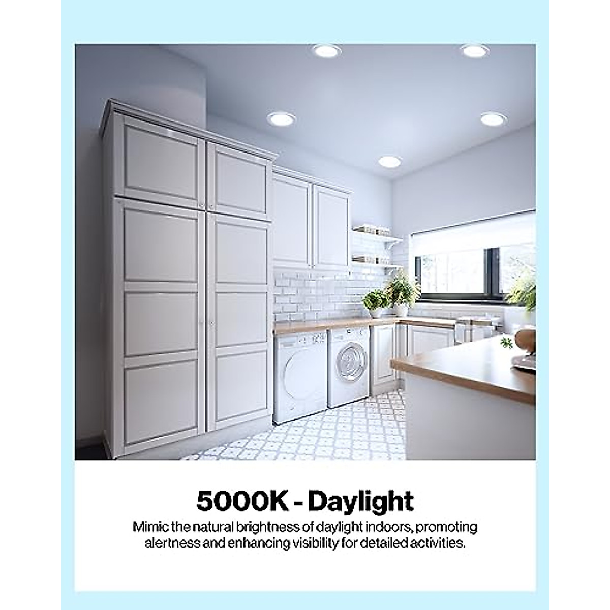 Sunco 6 Pack BR30 Light Bulb LED Indoor Flood Lights, 5000K Daylight White, 850 LM, E26 Base, 25,000 Lifetime Hours, Interior Dimmable Recessed Can, Energy Star, 11W Equivalent 65W